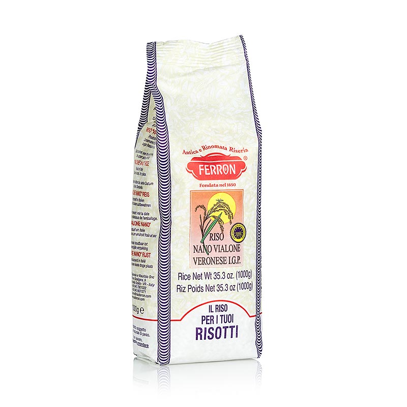 Vialone Nano, Risotto Short Grain Rice, Ferron, 1 kg – STAY SPICED